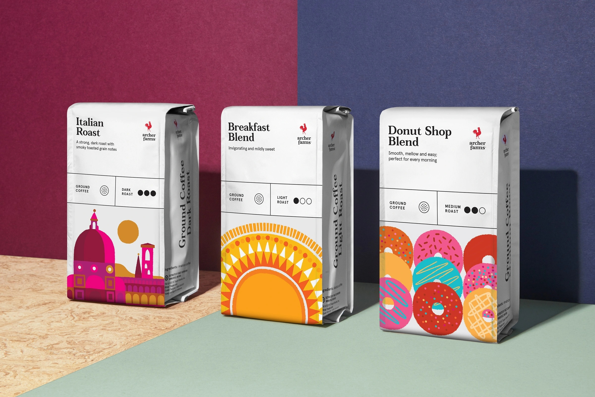 Uils tushig Archer Farms Coffee packaging design modern minimal illustration by archer farms coffee mindsparkle mag 8 SAVEE