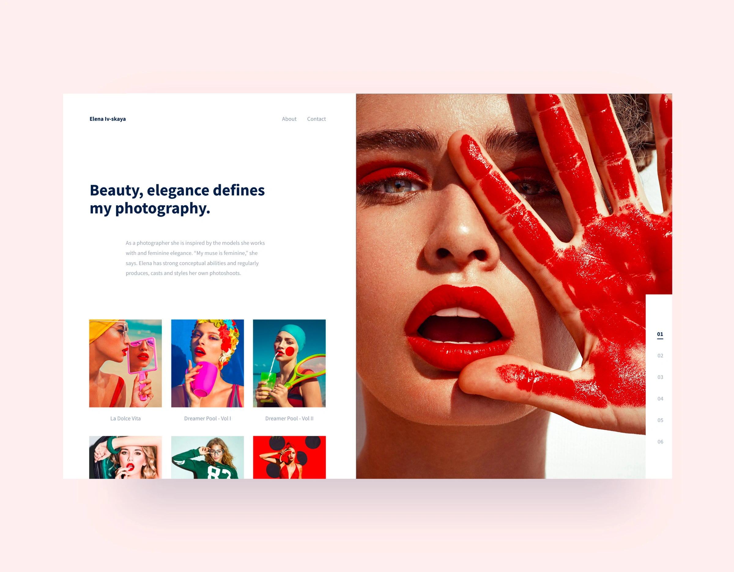 Jaime - Ivskaya portfolio redesign – Savee