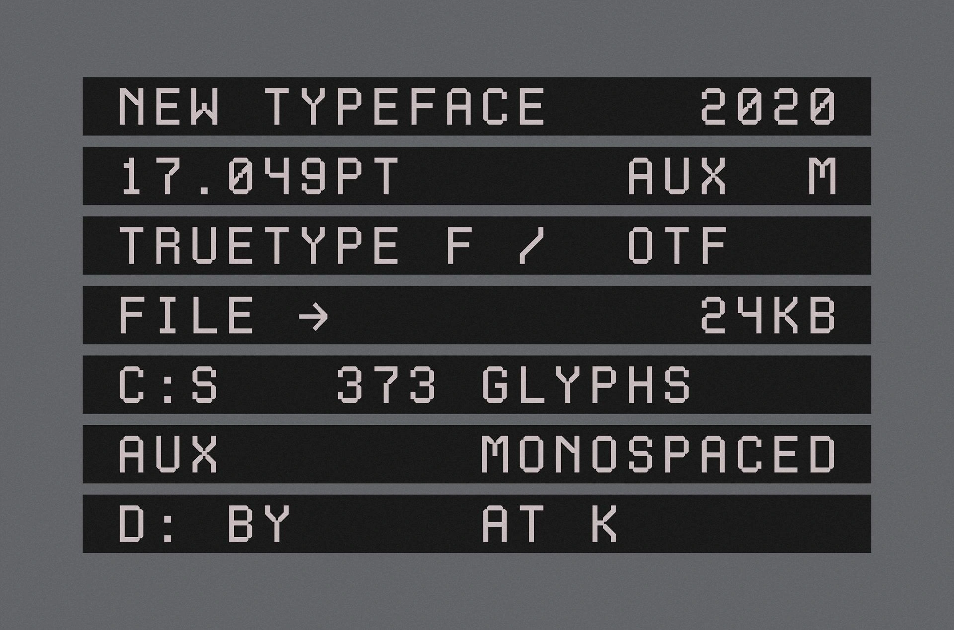 Nue Co - Aux Mono Typeface – Savee