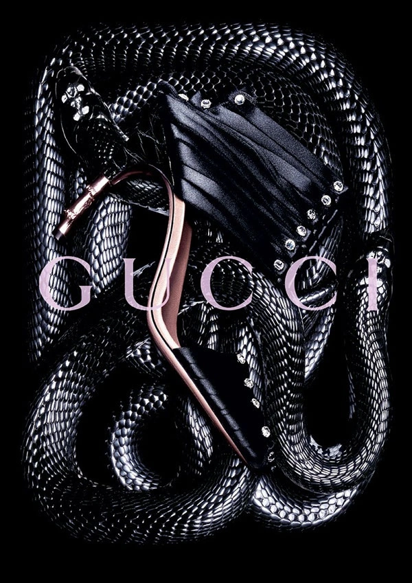 Manvydas Kugis - gucci snake shoe handbag advert – Savee