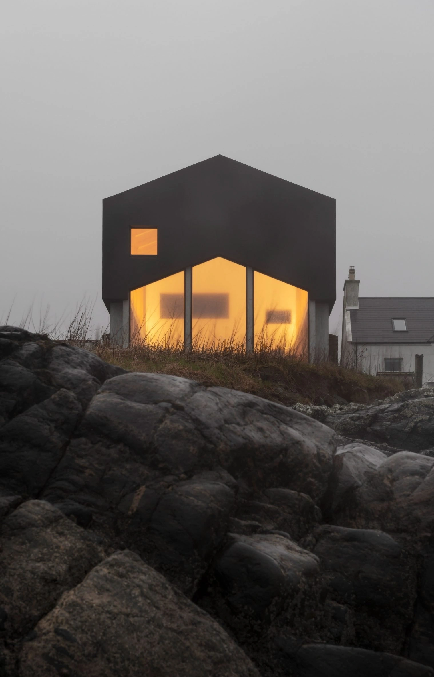 Andrew Boria - Denizen Works references relics of agricultural buildings house on Tiree – Savee