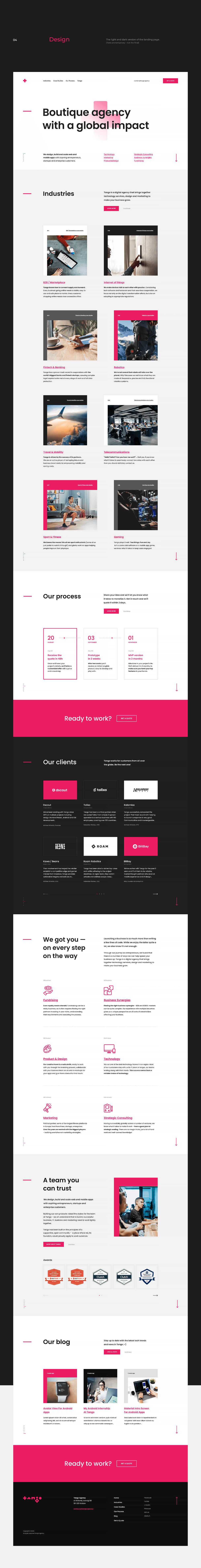 Sona - Tango - Landing page design – Savee