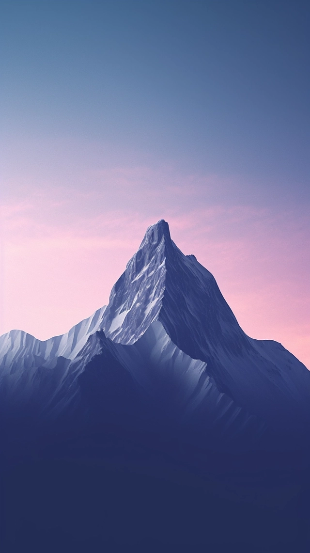 hangaw badr - A stunning minimalist background of a single mountain ...