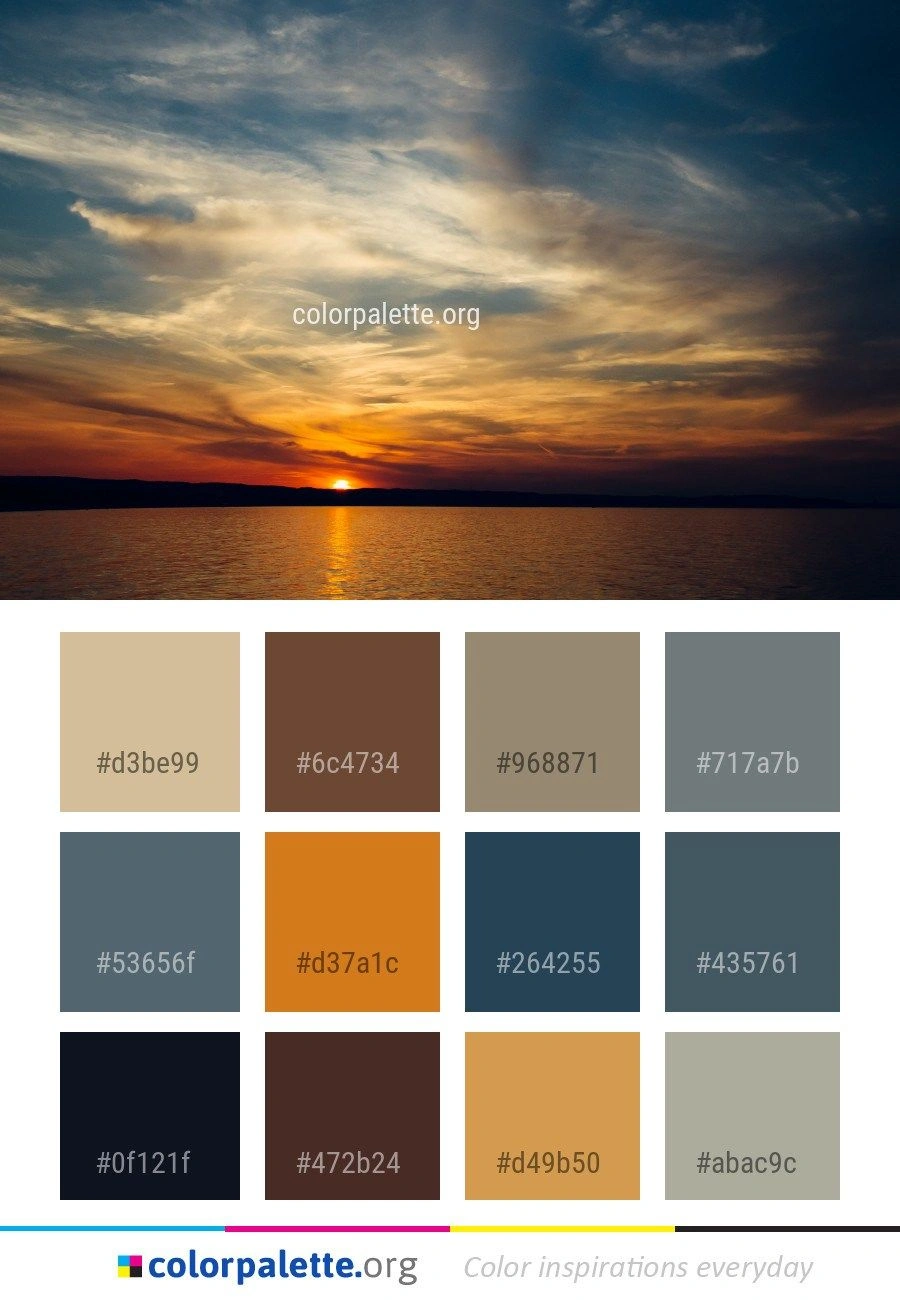 Daniel Velehov - Sky Horizon Afterglow Color Palette – Savee