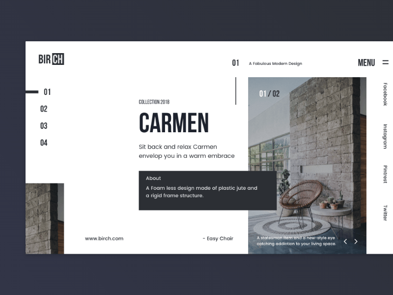 Esther Antolin - Dribble - Carmen WEB Typography Design – Savee