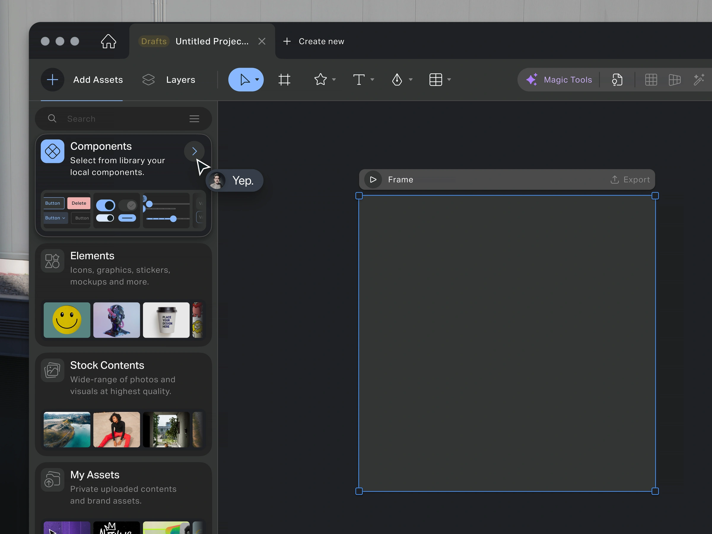 Yasir Ekinci - Design Editor Add Assets Menu with Toolbar – SAVEE