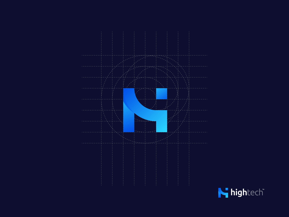 Sandya Aditya Erlangga - Hightech Logo Design - H + Tech Logo Mark – Savee