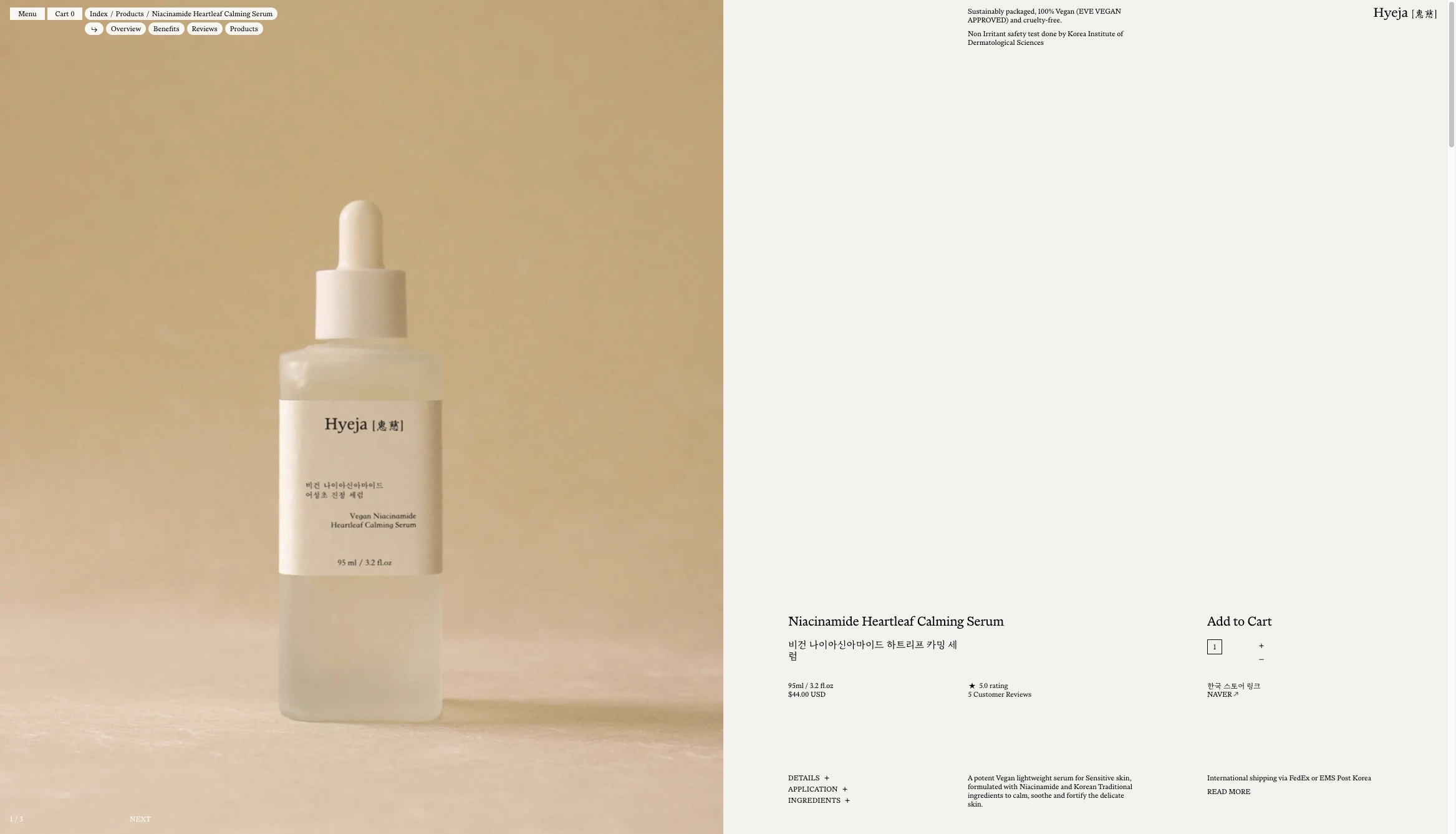 Thor - Niacinamide Heartleaf Calming Serum – Savee