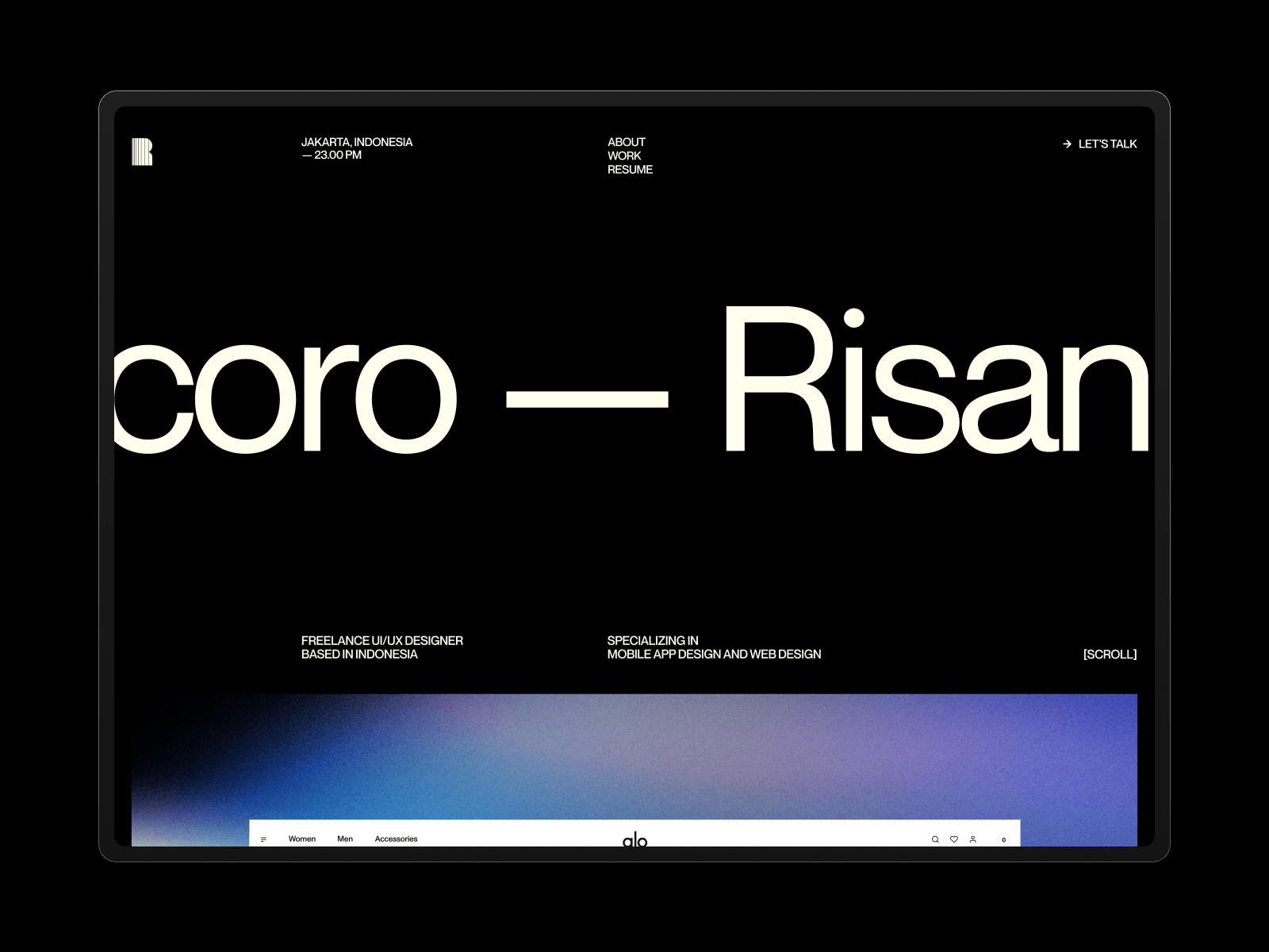 Derek Bowers - Personal Porfolio Site by Risang Kuncoro ® for ...