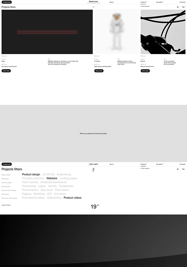 Alsine - Madnomad® Studio website :: Behance – Savee