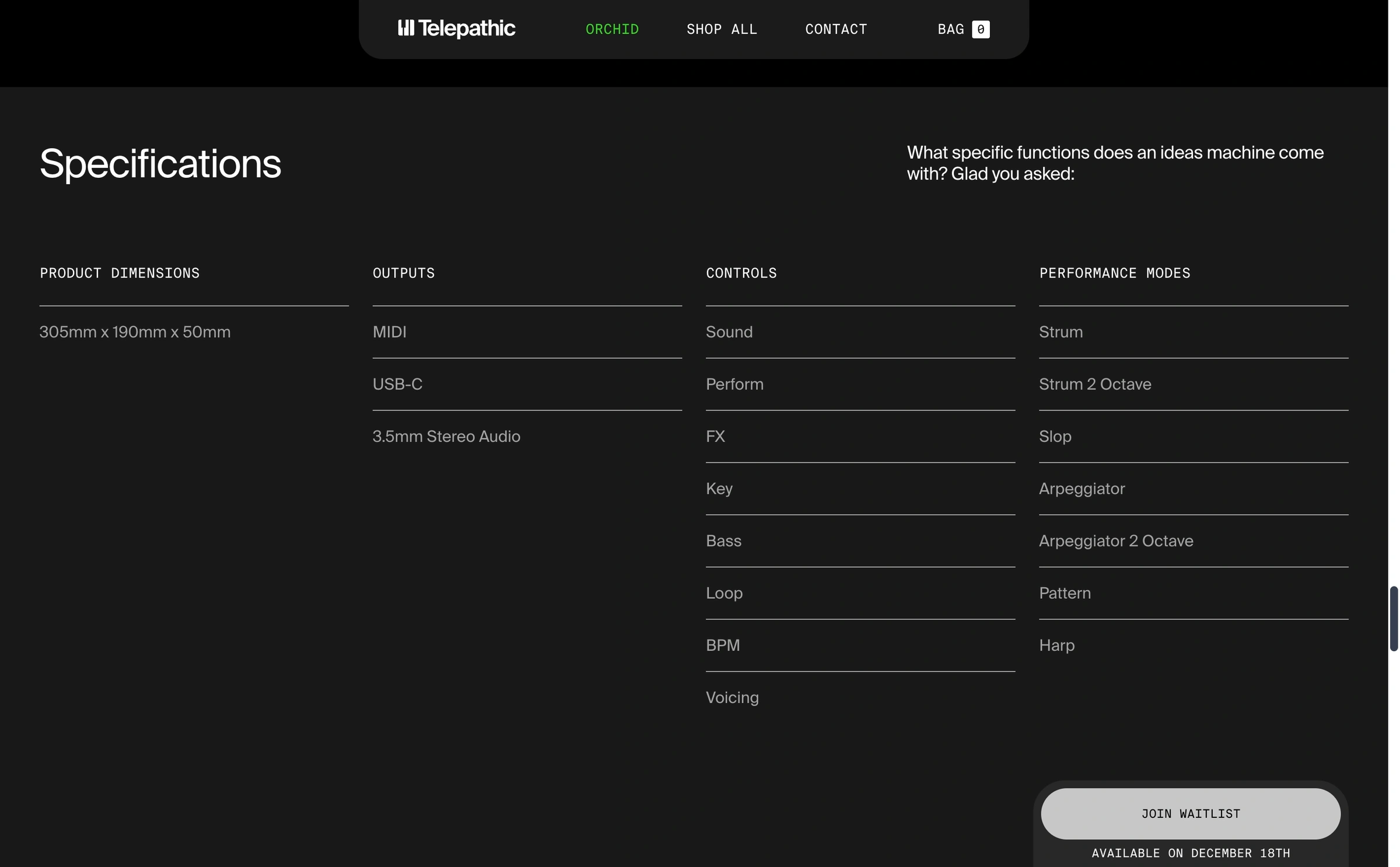 peterpolacsek - Orchid ORC—1000 – Telepathic Instruments – Savee
