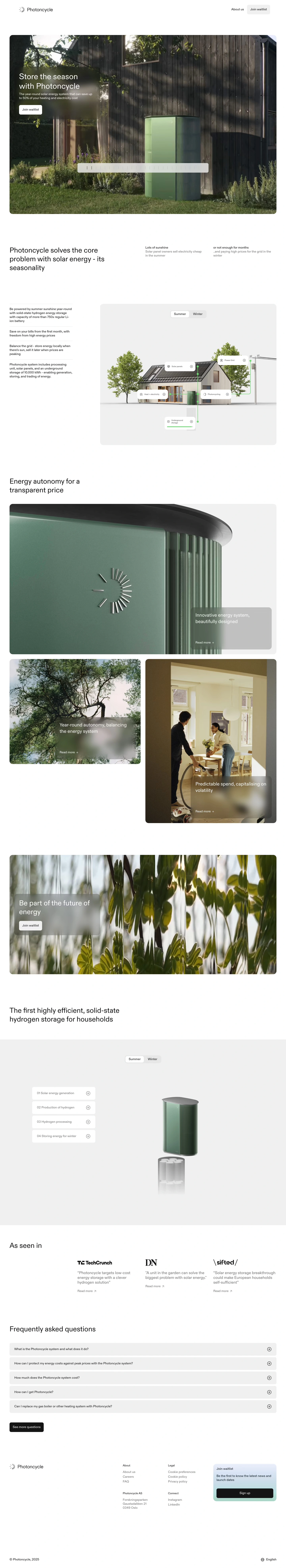 Cameron - Photoncycle - webdesign inspiration – Savee