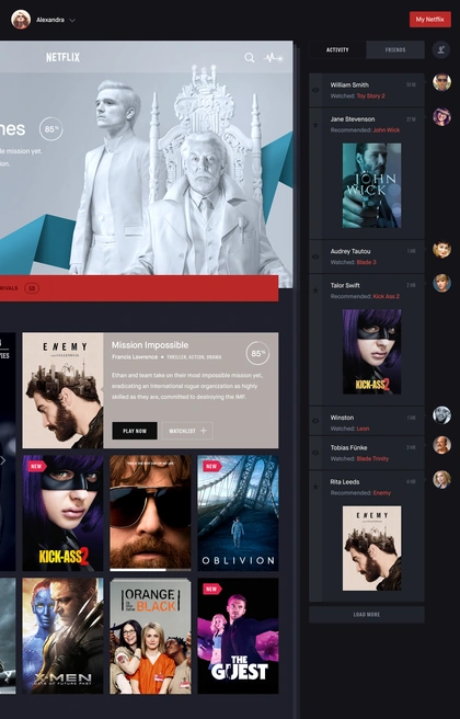 Artem Pchelyakov - netflix-home-activity_2x – Savee
