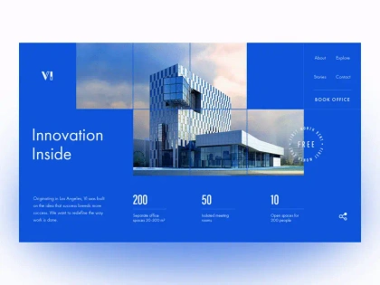 Manvydas Kugis - Shared offices web animation ux ui realty openspace ...