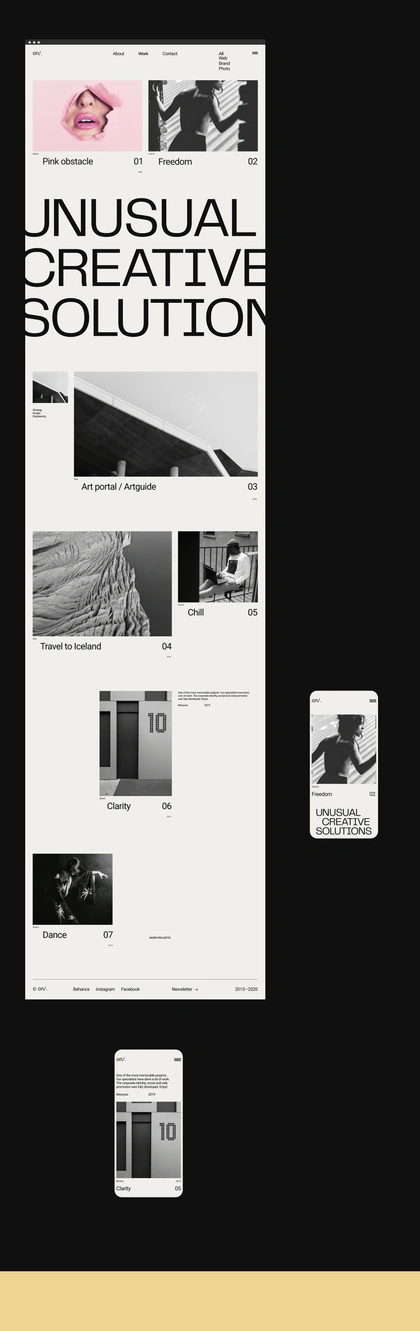 Manvydas Kugis - on/. digital agency on Behance – Savee