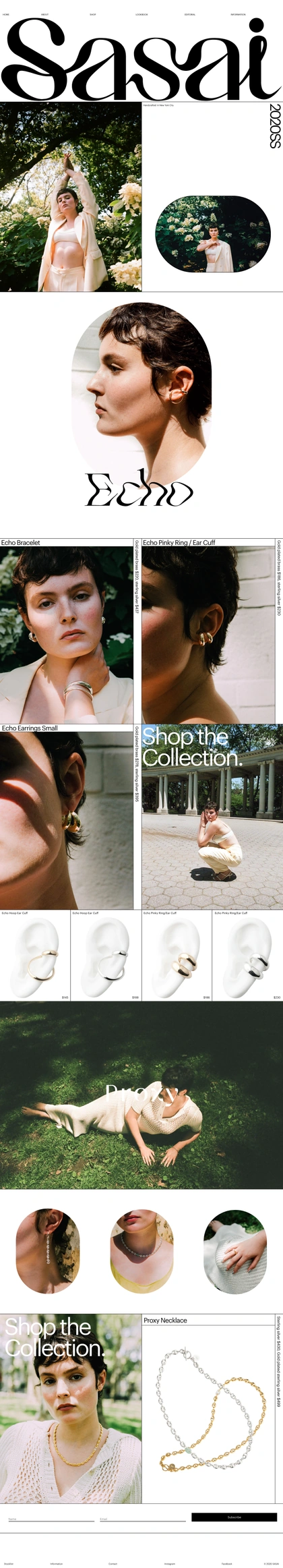 Skorbachevskaya A - SASAI JEWELRY Landing Page Example: Handcrafted jewelry and design studio in ...