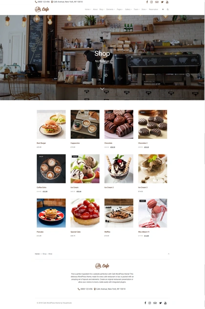 Visualmodo - Shop - Wide - Cafe WordPress Theme – Savee