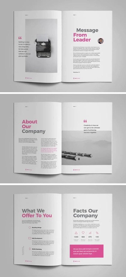 Dipta Ghosh - Clean Creative Brochure Design. 18 unique pages – Savee