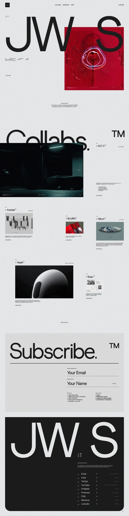 Tracy - Jon Way Studio Landing Page Example: An independent creative and collaborative studio ...