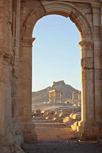Amos - Arched Door way Vista Ancient City Landscapes of Palmyra The ...