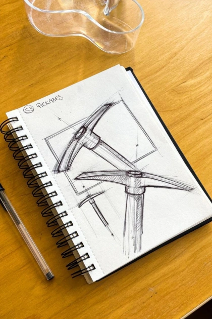 Kai Bettermann - Pickaxes industrial design sketch – Savee