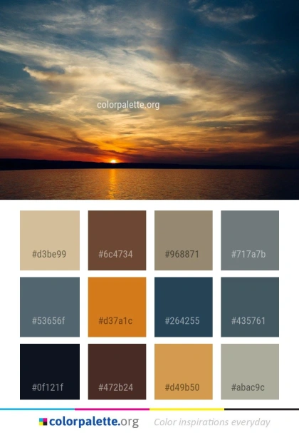 Daniel Velehov - Sky Horizon Afterglow Color Palette – Savee