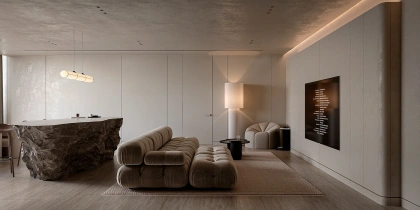 Reiser - CGI 3D Render visualization 3ds max minimal modern interior design corona CG – Savee