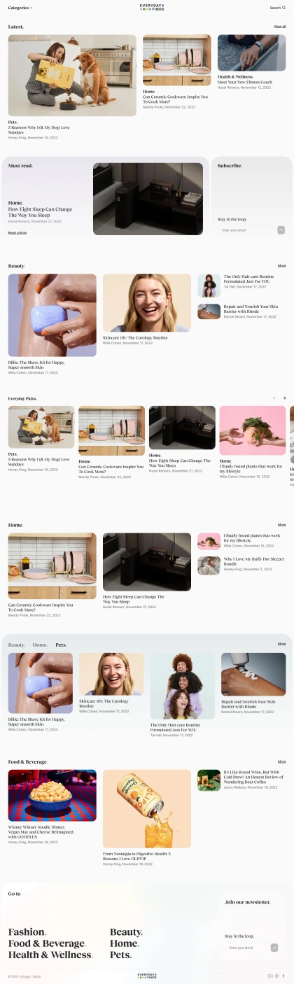 Artem Pchelyakov - Screenshot of Everyday Finds – Savee