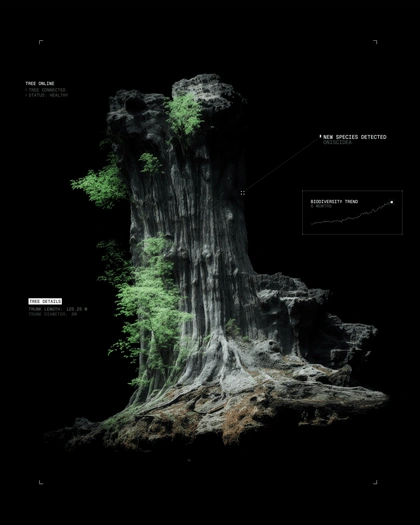 Matthew Perdue - A tree with lots of scientific annotation – Savee