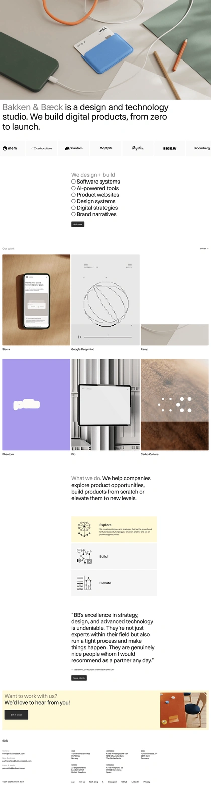 mrgn - Bakken Bæck is a design and technology studio. We build digital ...