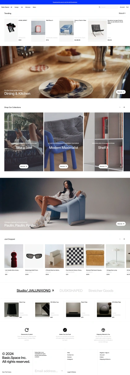 Wagner Muller - Basic.Space - website inspiration – Savee