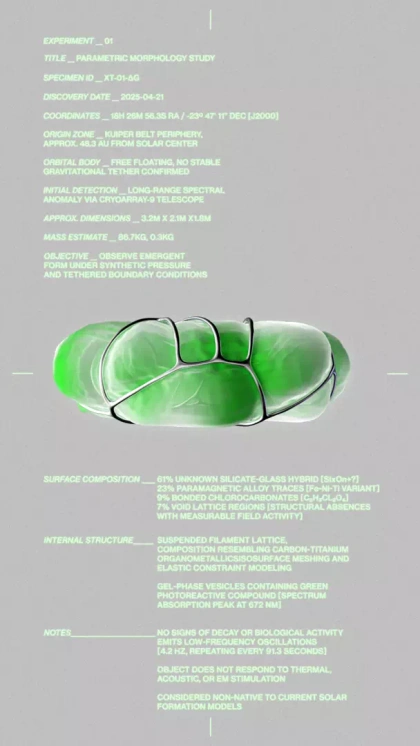 STUDIYO52 - Unidentified Morphogenic Entity – Savee